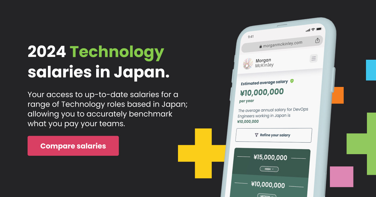 2024 permanent Technology salaries in Japan | Morgan McKinley